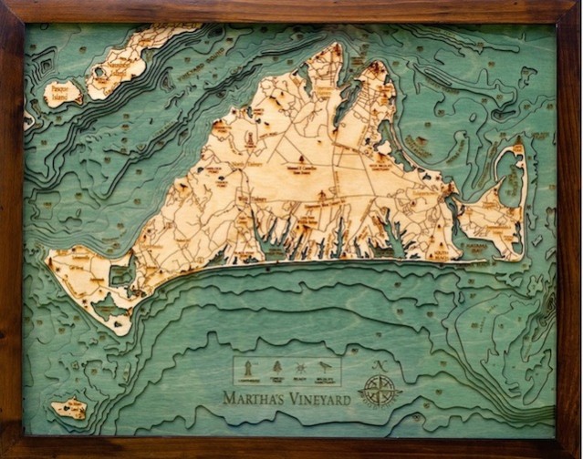 3D Laser Cut Wood Maps of Hidden Underwater World – Fubiz Media