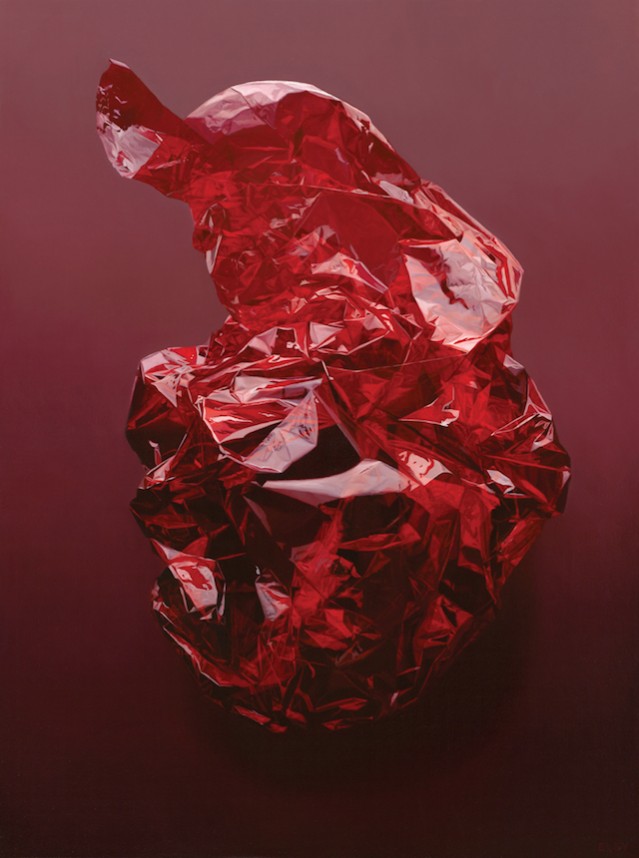 Hyperrealistic Crinkled Plastic Paper Paintings – Fubiz Media