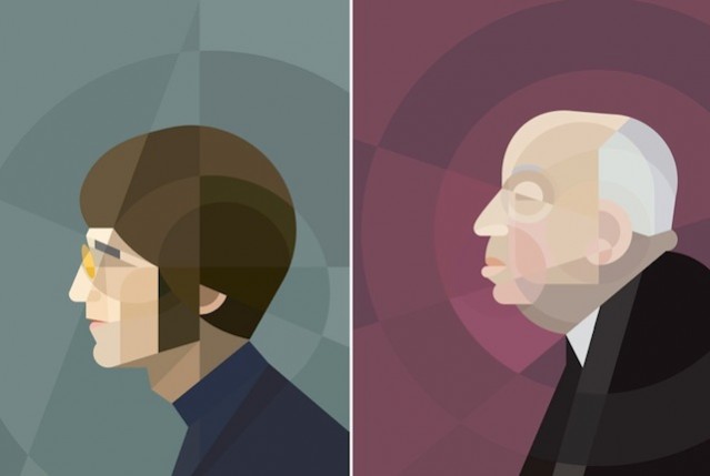 Geometric Illustrations Portraits of Celebrities – Fubiz Media
