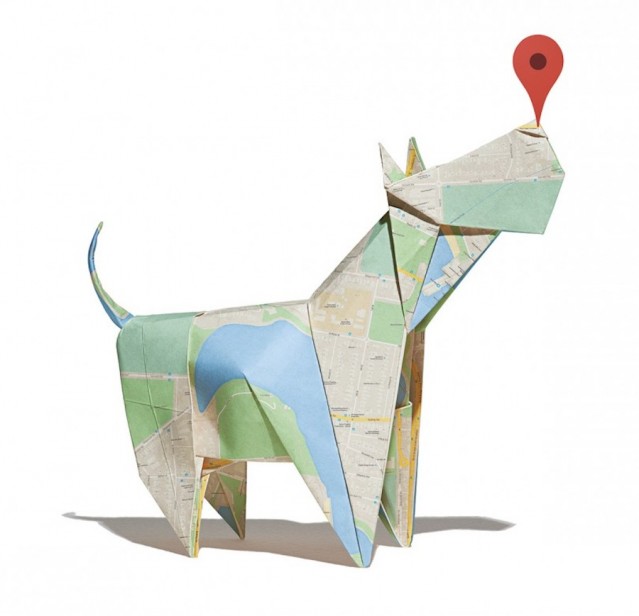 Google Maps Origami – Fubiz Media