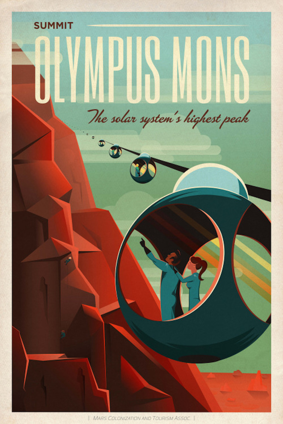 Vintage-Style Mars Travel Posters – Fubiz Media