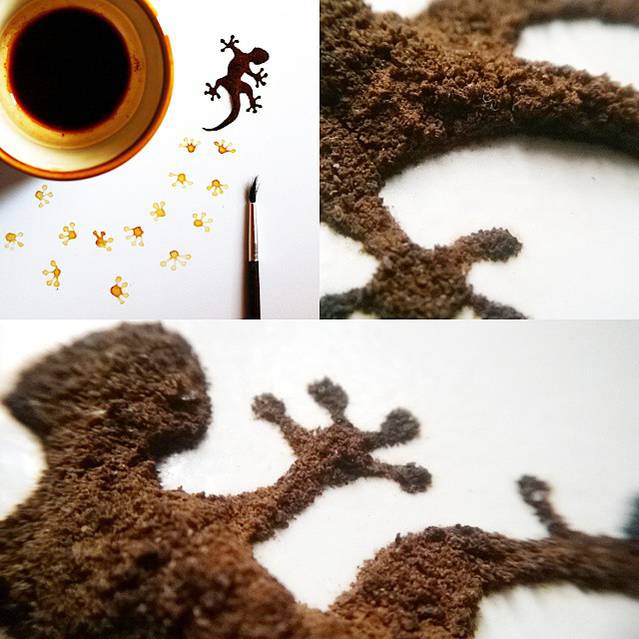 Coffeetopia Leaf Paintings – Fubiz Media