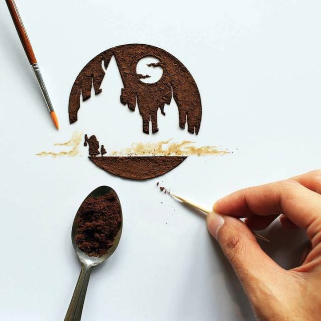Coffeetopia Leaf Paintings – Fubiz Media