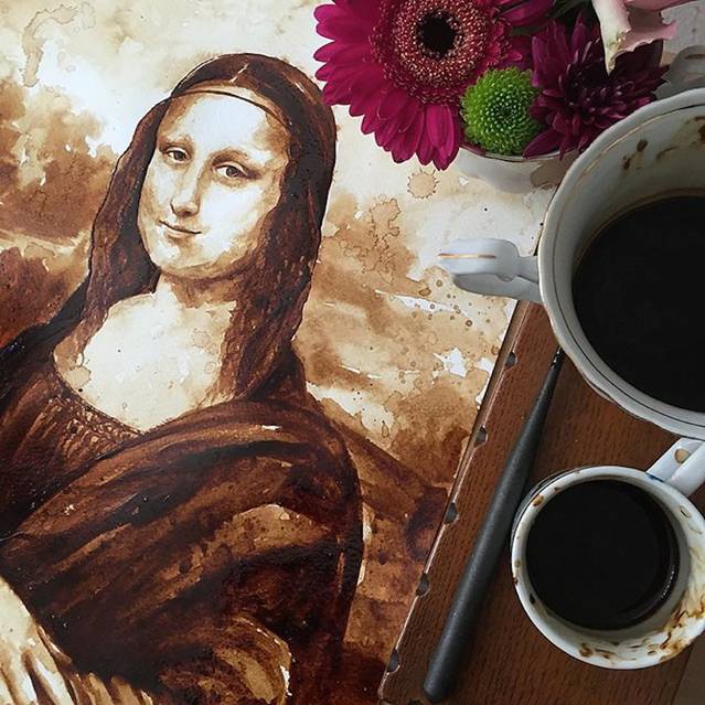 Masterpieces Created with Coffee – Fubiz Media