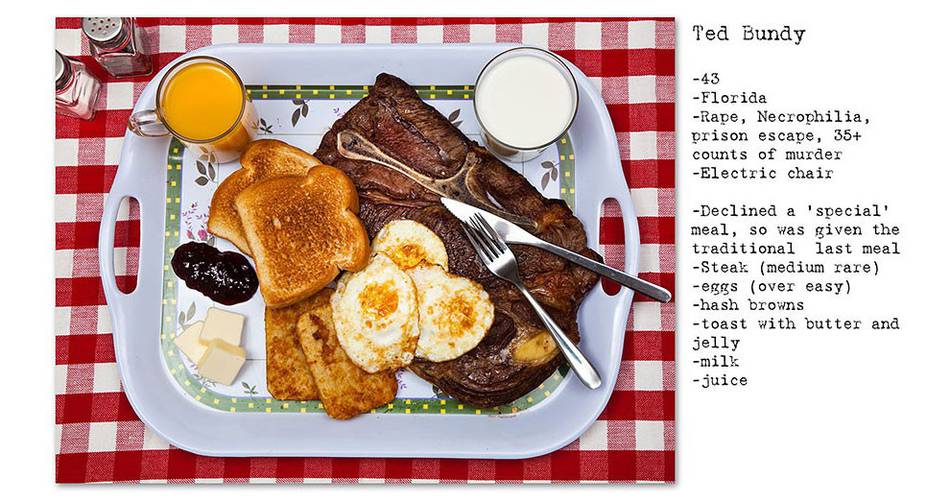 Serial Killers Last Meals Photography – Fubiz Media