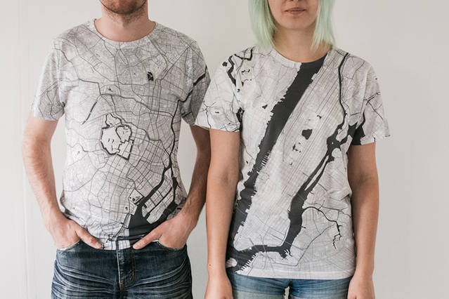 City Maps Printed on T-Shirts – Fubiz Media