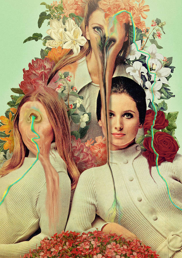 Psychedelic Collages and Illustrations by Dromsjel – Fubiz Media