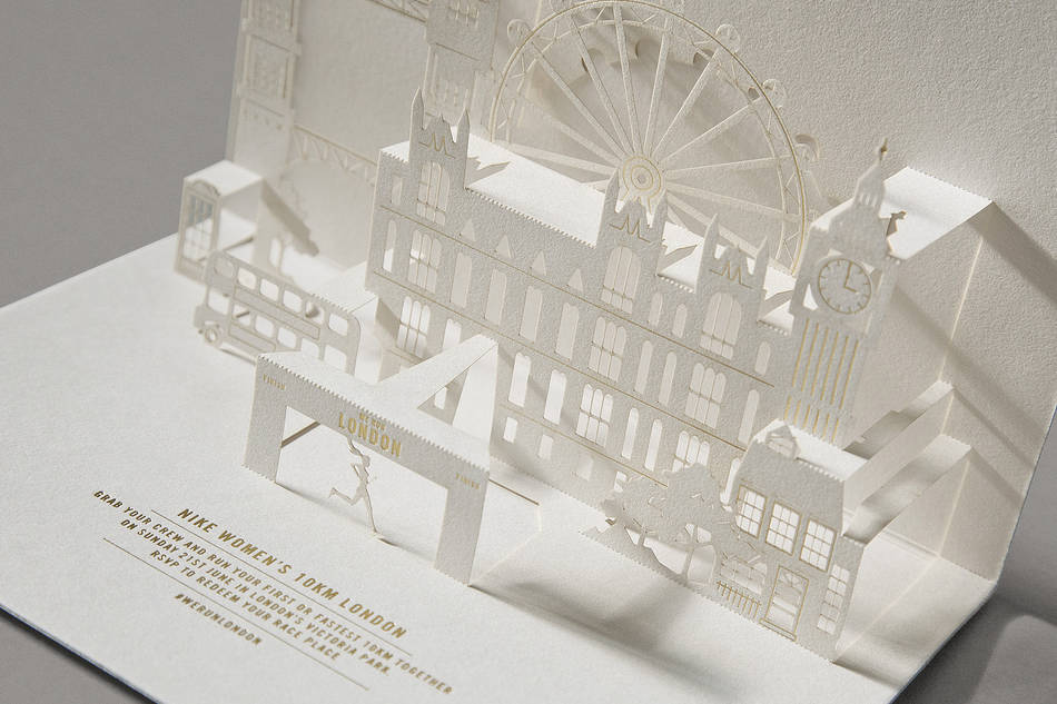 Pop-Up Invitation Card For NIKE We Run London – Fubiz Media