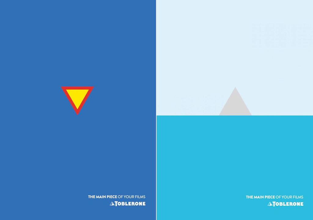 Minimalist Toblerone Movie Posters – Fubiz Media