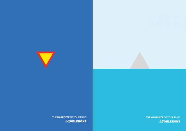 Minimalist Toblerone Movie Posters – Fubiz Media