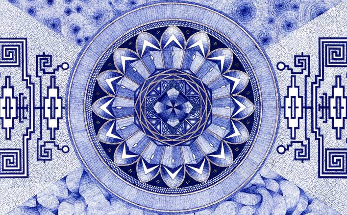 Blue Pencil Illustrated Carpet – Fubiz Media