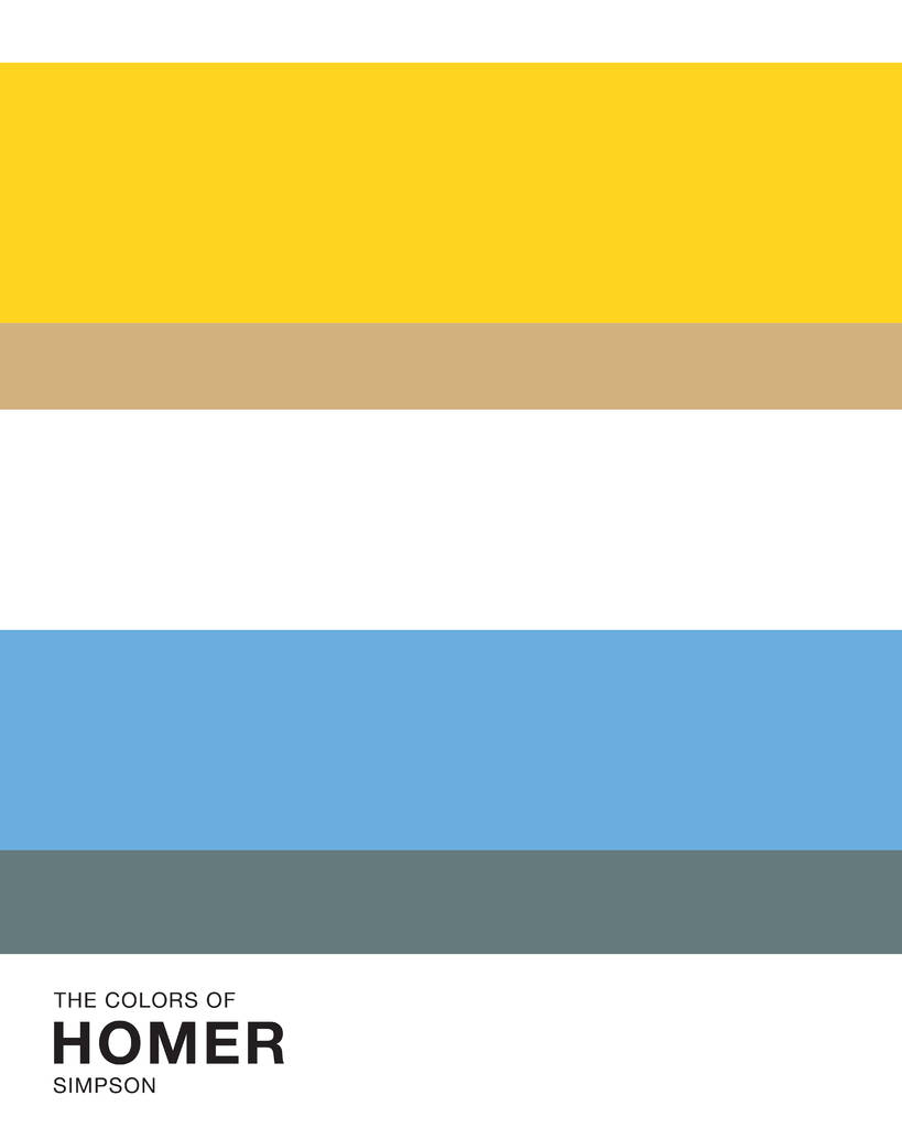 The Colors of Simpsons Pantone – Fubiz Media