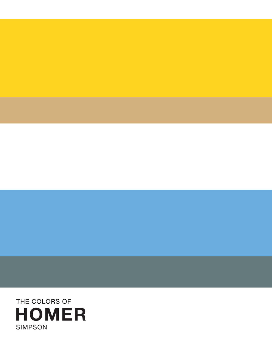 The Colors of Simpsons Pantone – Fubiz Media
