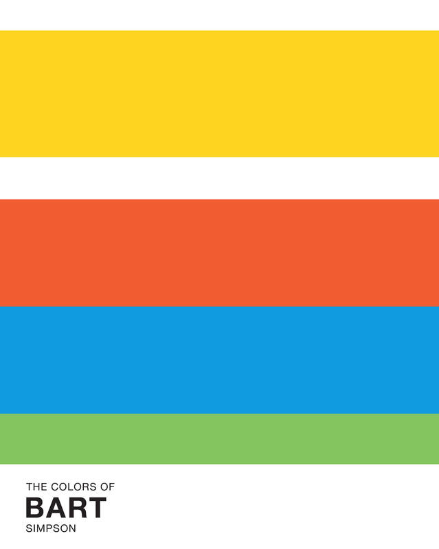 The Colors of Simpsons Pantone – Fubiz Media