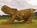 Giant Straw Dinosaurs and Animals in Japan Fields – Fubiz Media