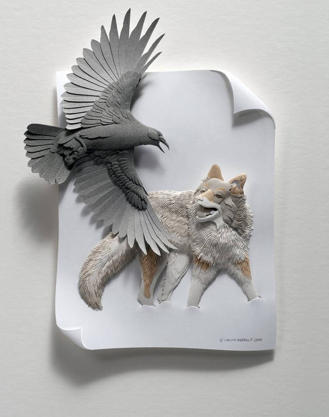 Incredible Paper Sculptures by Calvin Nicholls – Fubiz Media