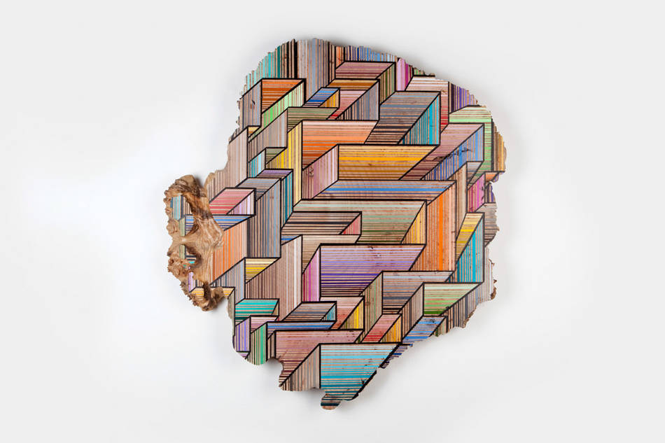 Graphic Patterns on Pieces of Wood – Fubiz Media