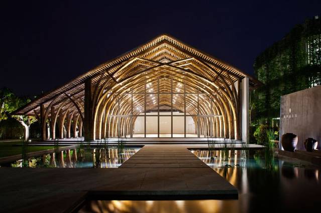 Conference Hall Made From Two Types of Bamboo in Vietnam – Fubiz Media