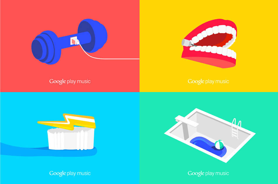 Digital Artworks for Google Play Music – Fubiz Media