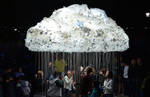 Interactive Electric Cloud Installation Made of 6000 Light Bulbs ...