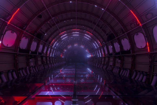 Breathtaking Light Installation in a Plane on the Ground – Fubiz Media