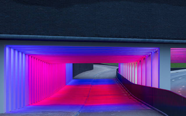 Immersive Light Installation in a Tunnel – Fubiz Media