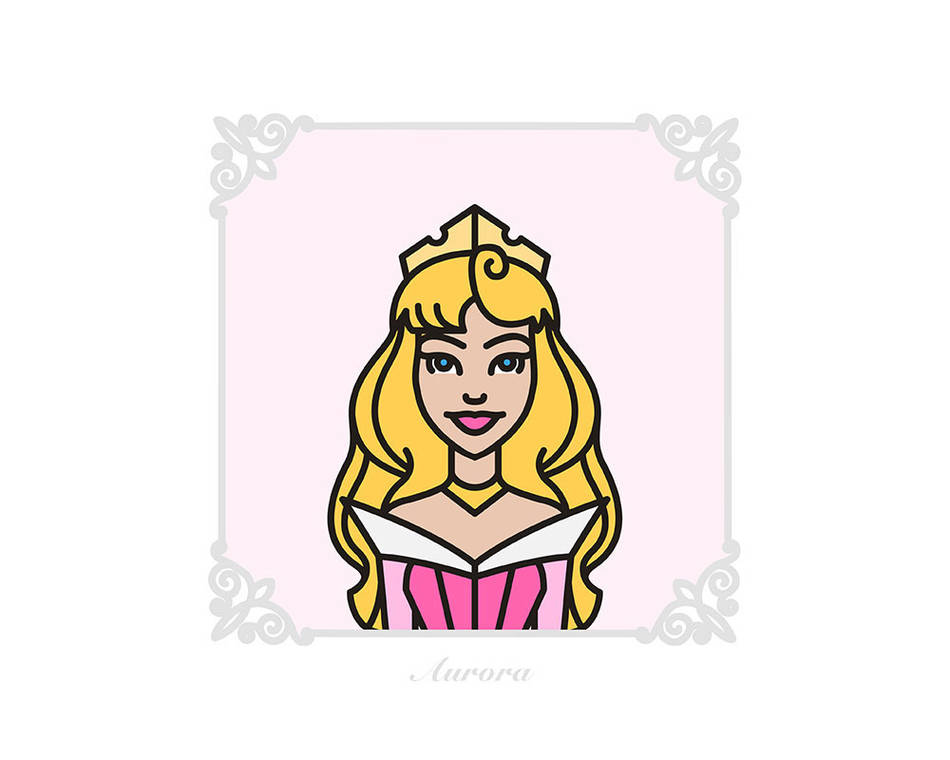 Flat Disney Characters Portraits – Fubiz Media