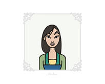 Flat Disney Characters Portraits – Fubiz Media