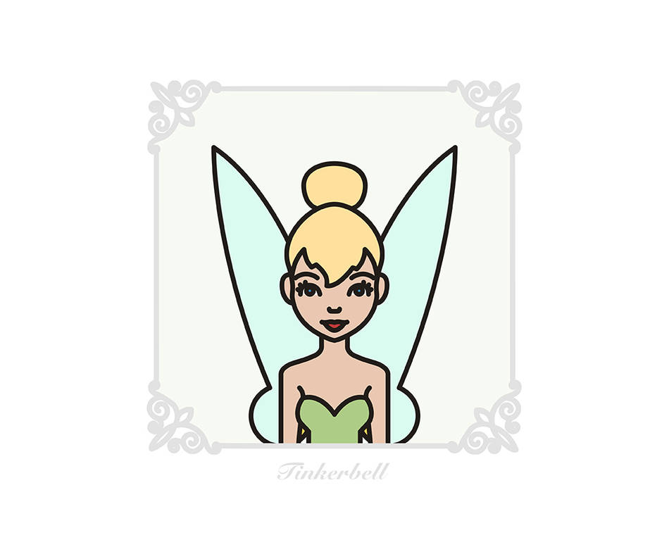 Flat Disney Characters Portraits – Fubiz Media