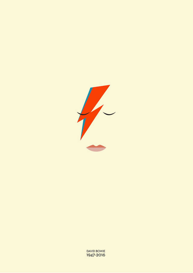 Minimal Posters in Tribute to David Bowie – Fubiz Media