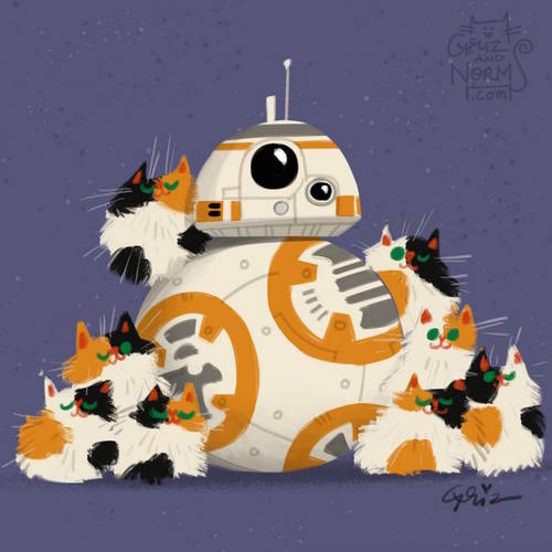 Star Wars Characters With Cats Illustrations – Fubiz Media