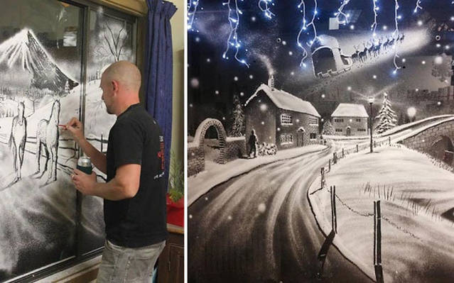 Wonderful Window Scenes Made with Aerosol Spray – Fubiz Media