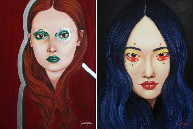 Strange & Beautiful Women Portrait Paintings – Fubiz Media