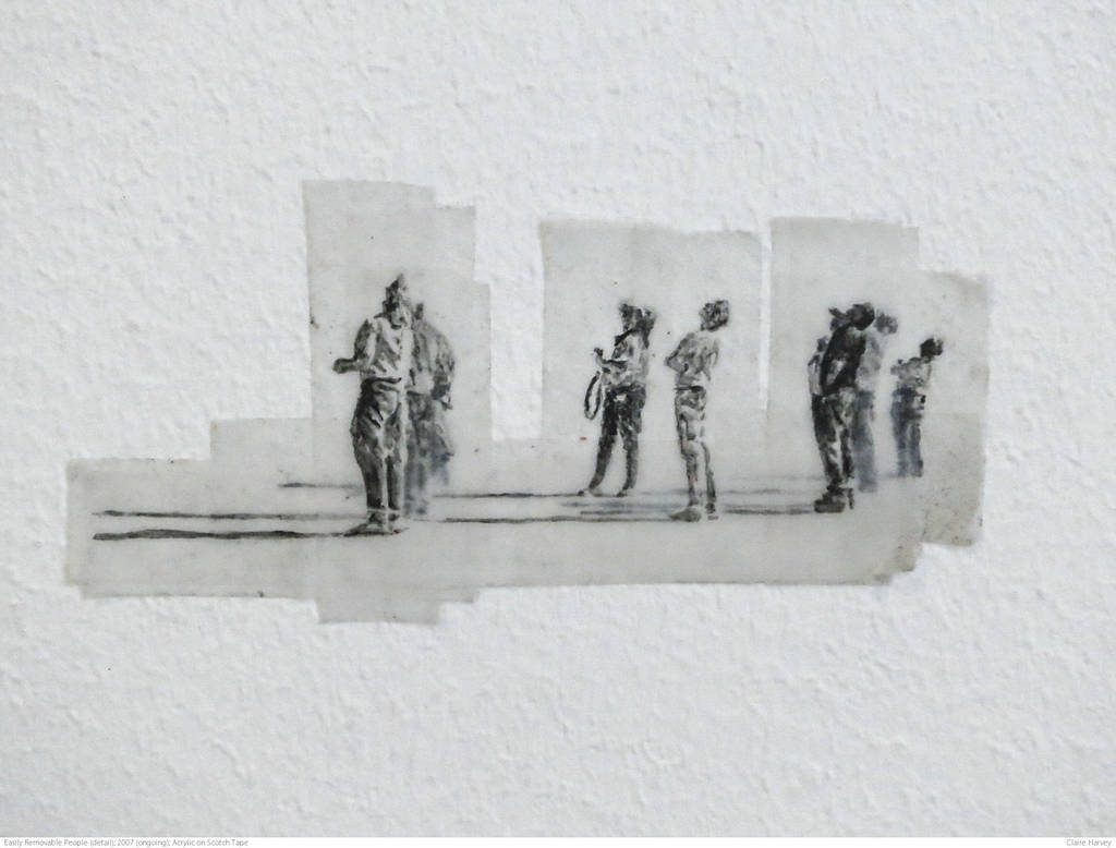 Marvelous Pencil Drawings on Transparent Adhesive Tape – Fubiz Media