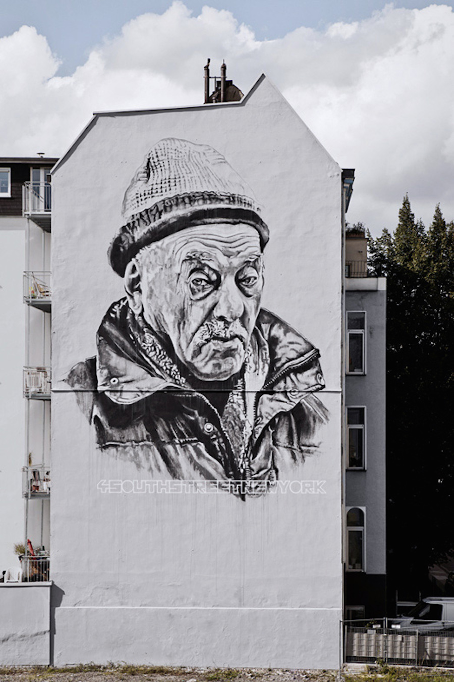 Realistic Giant Portraits on Murals by ECB – Fubiz Media