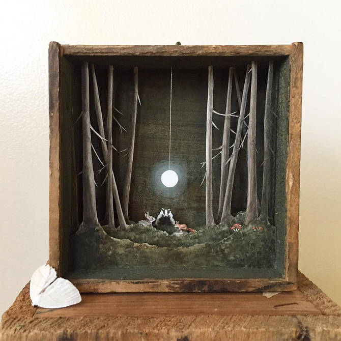 Wonderful Miniature Paper Art in Wooden Boxes – Fubiz Media