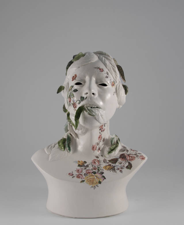Delicate Ceramic Busts in Bloom – Fubiz Media