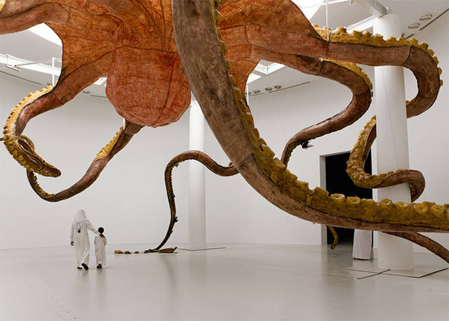 Giant Suspended Octopus Monster Sculpture – Fubiz Media