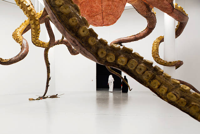 Giant Suspended Octopus Monster Sculpture – Fubiz Media