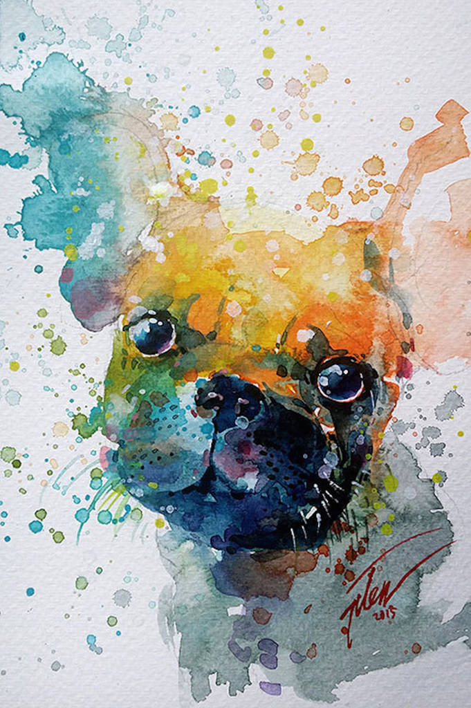 Colorful Splashed Watercolor Animals Paintings – Fubiz Media