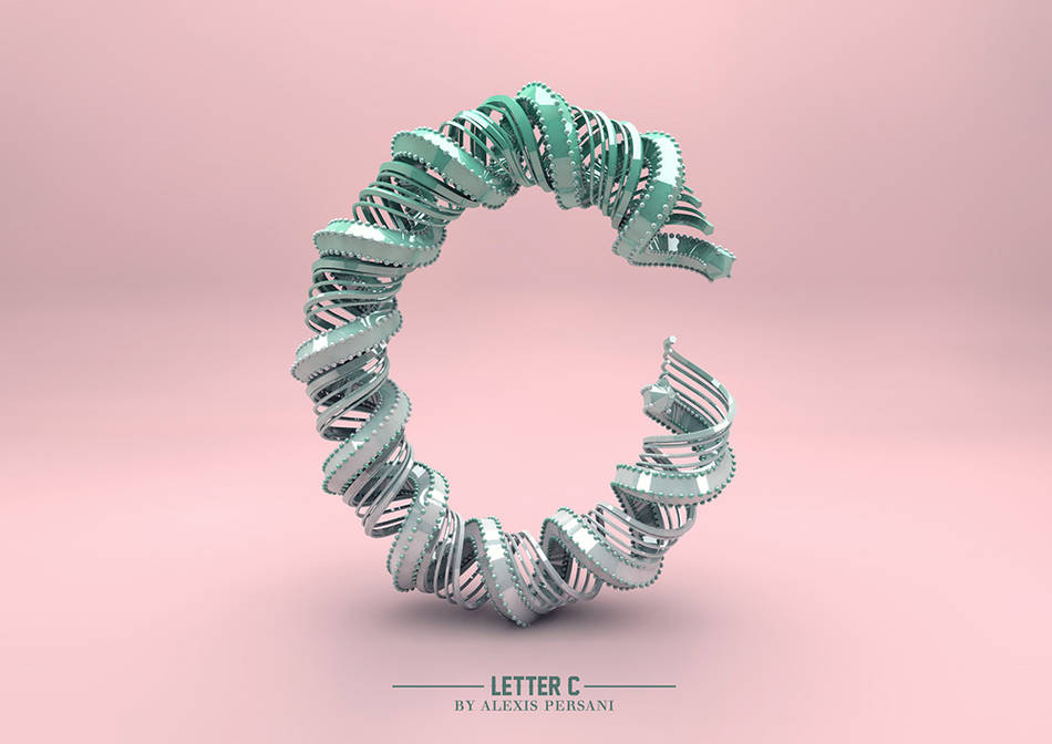 Futuristic Design Alphabet by Alexis Persani – Fubiz Media