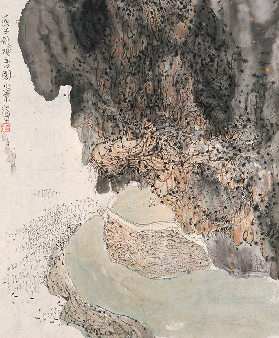 Landscapes Paintings Made With Lines And Dots12 Fubiz Media