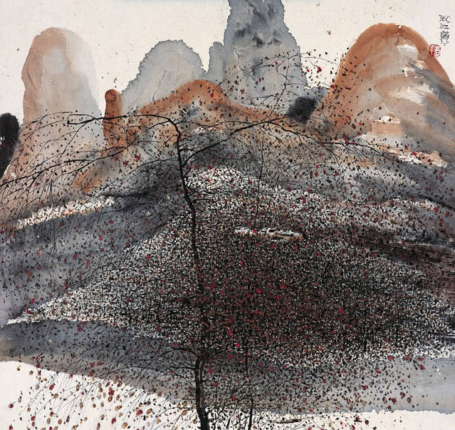Landscapes Paintings Made With Lines and Dots – Fubiz Media