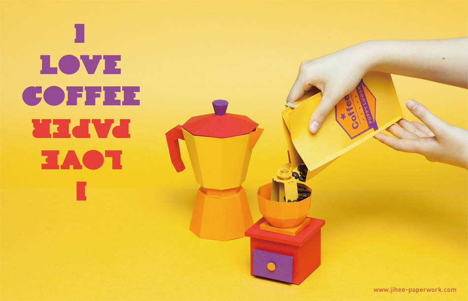 Colorful Coffee Paper Art Project – Fubiz Media