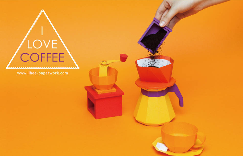 Colorful Coffee Paper Art Project – Fubiz Media