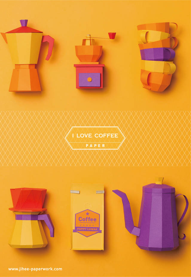 Colorful Coffee Paper Art Project – Fubiz Media