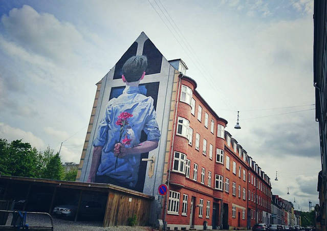 Giant Comical Mural by BEZT in Denmark – Fubiz Media