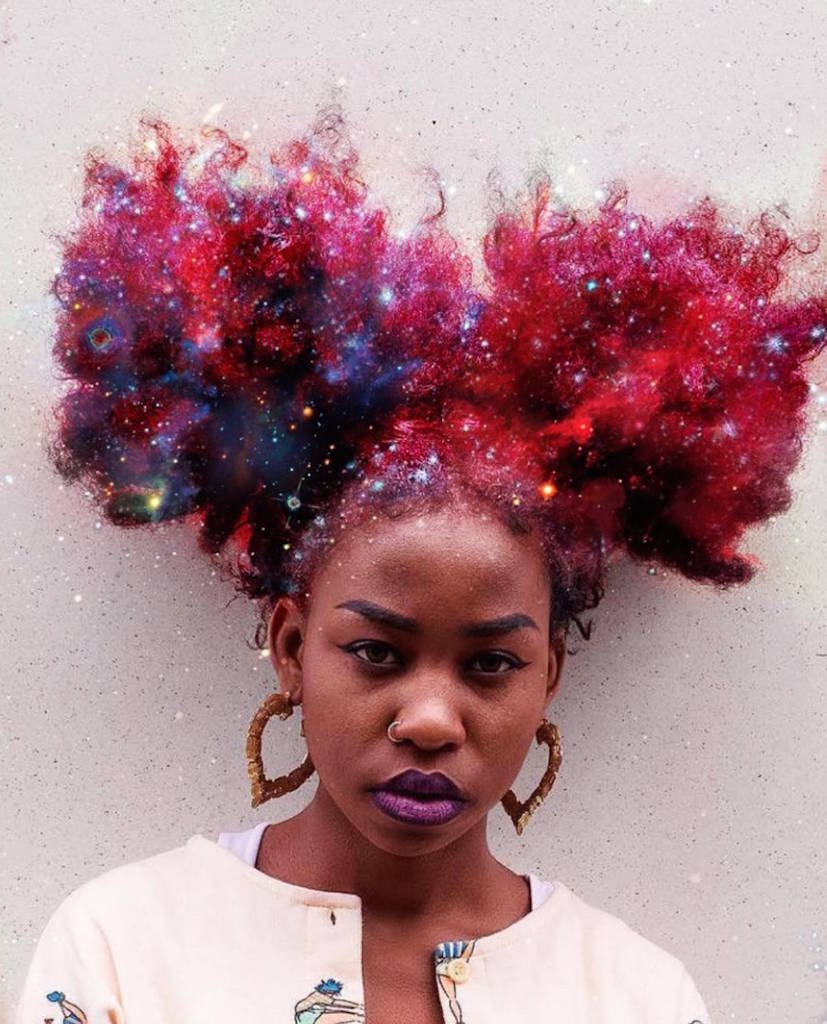 Cosmic and Flowery Afro Hairstyles – Fubiz Media