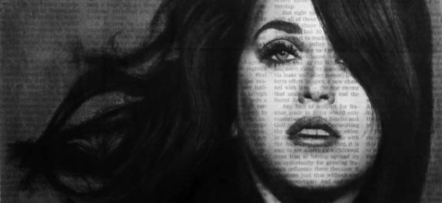 Portraits of Celebrities on Newspaper – Fubiz Media