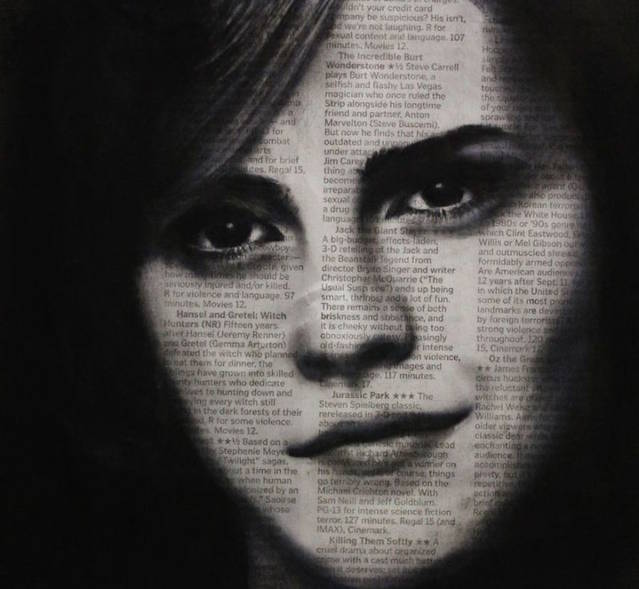 Portraits of Celebrities on Newspaper – Fubiz Media